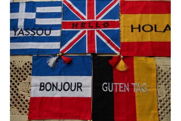 Hello flags five european